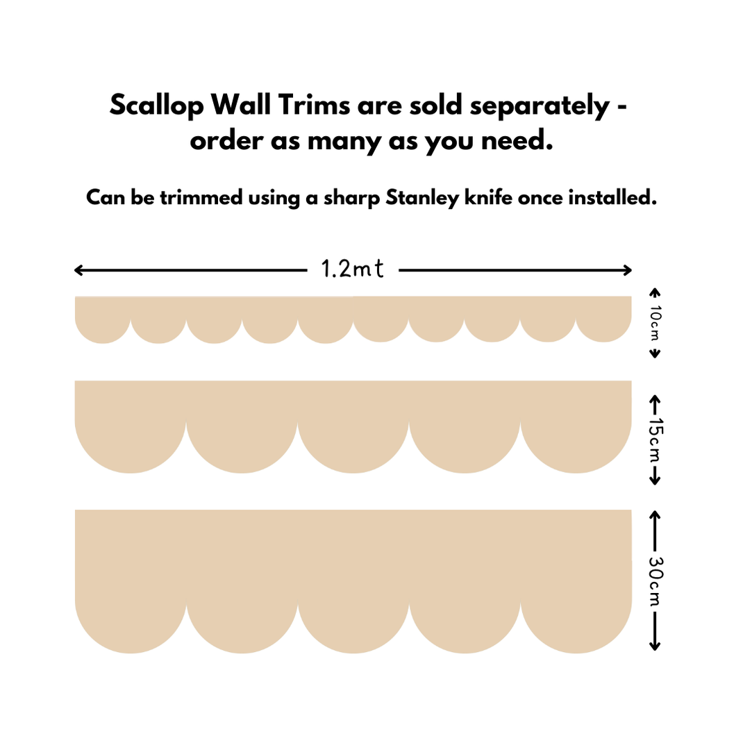 Buy Removable Scallop Wall Decals - Tiny Walls