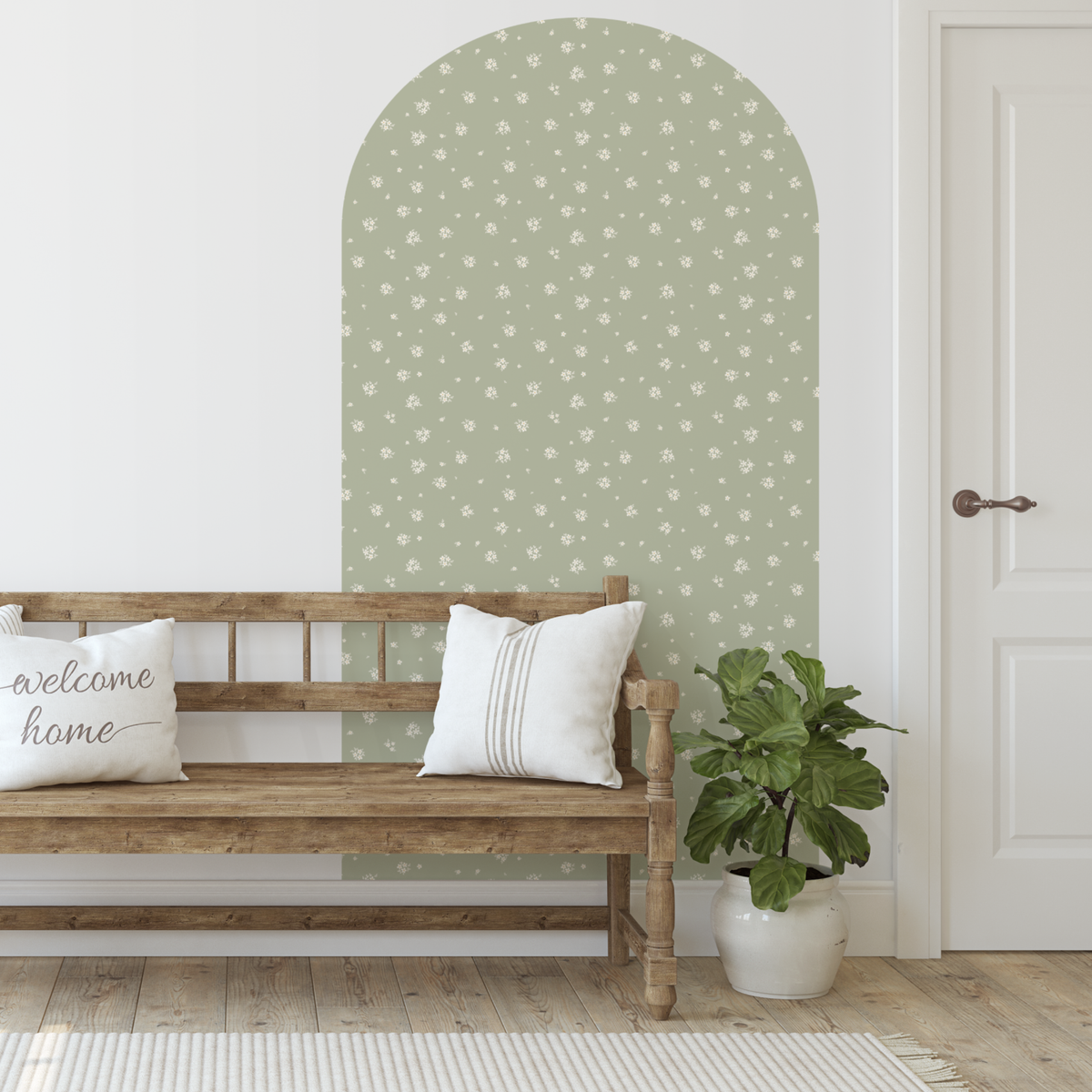 Alice Sage Green Arch Decal – Tiny Walls
